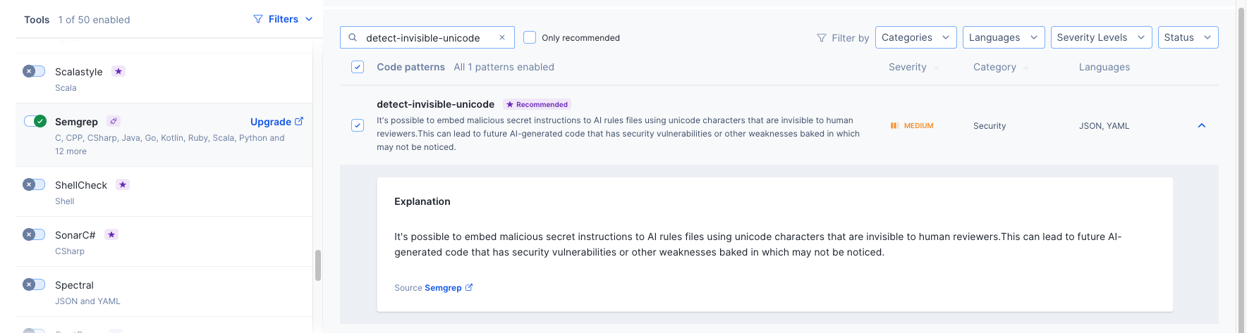 Vulnerability in Rules Files With Hidden Unicode Characters