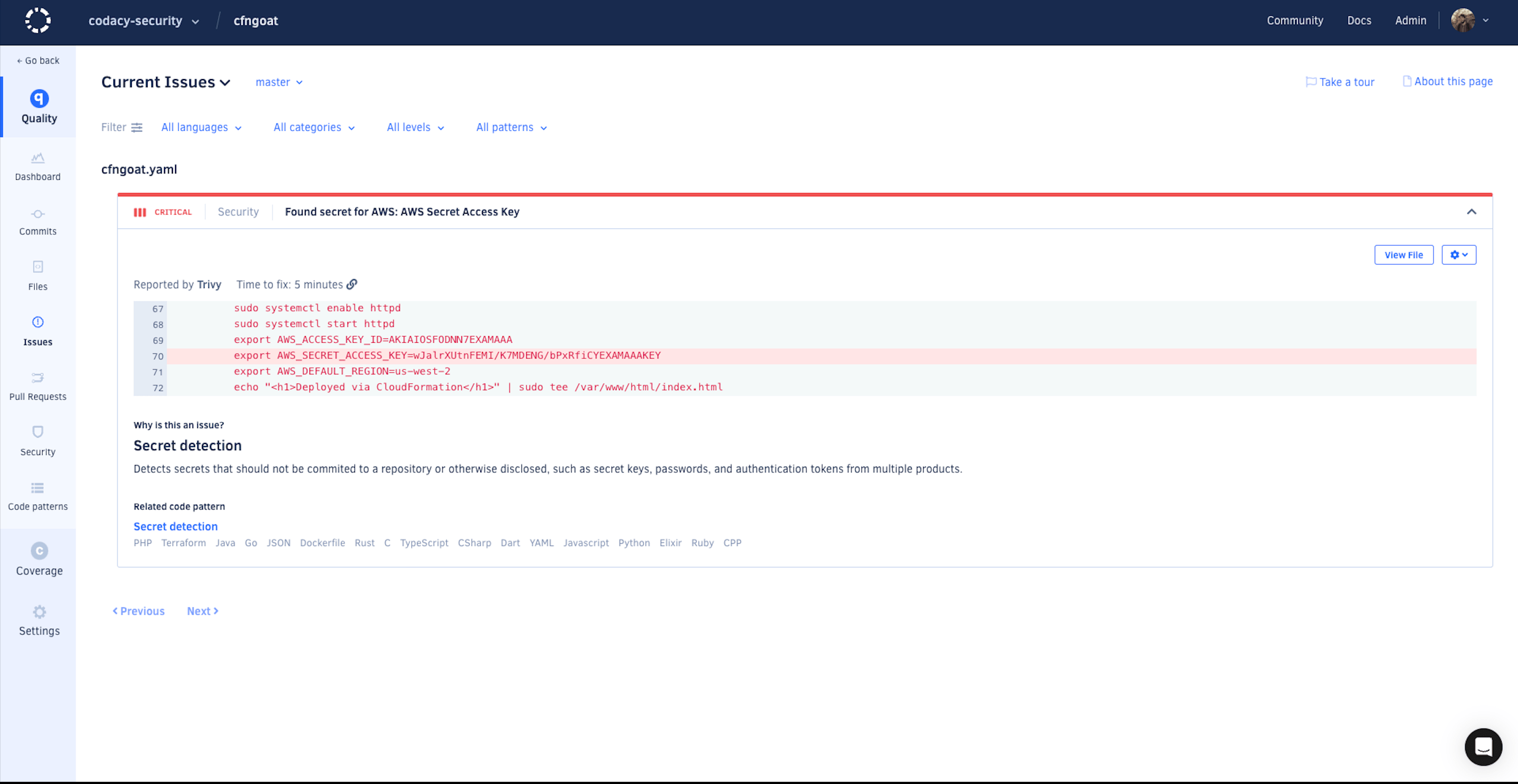 New Security and Risk Management Features Now Available - Codacy | Blog
