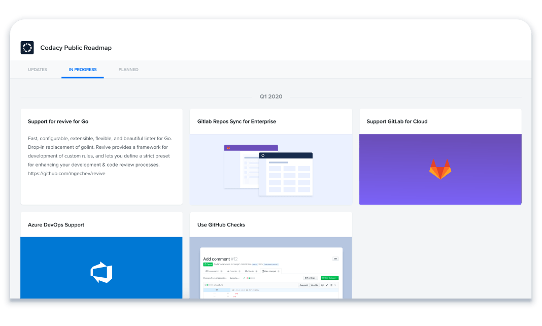 Product Roadmap - Now Public | Check Out Upcoming Codacy Features