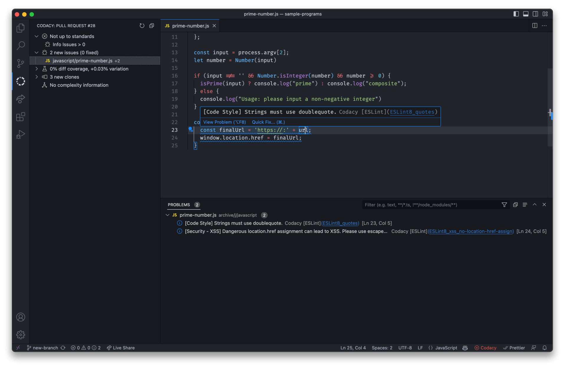 Codacy VS Code Extension Now Available - Codacy | Blog
