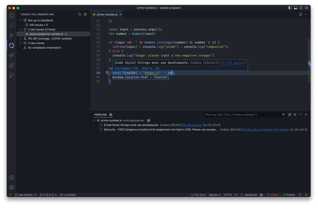 Codacy VS Code Extension Now Available - Codacy | Blog
