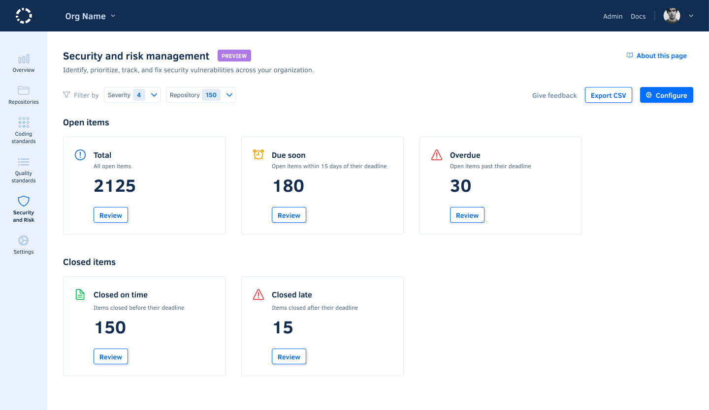 Centralized View of Security Issues & Risk
